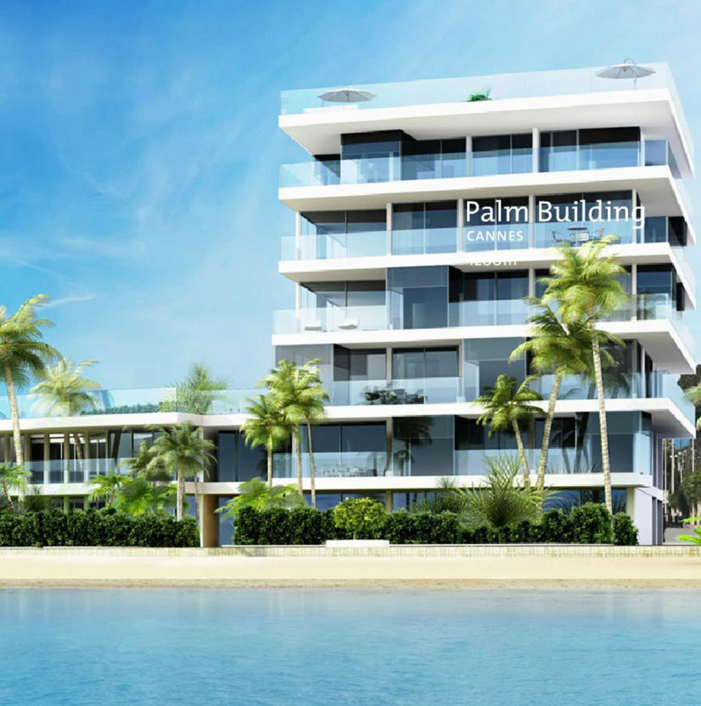 Étude Façade Palm Building Cannes - CrealuConcept